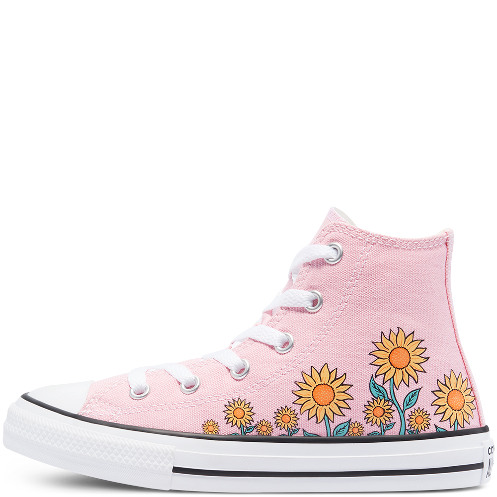 Shop Girl's Converse CTAS Sunflower Sun High-Top Sneakers | Rookie USA