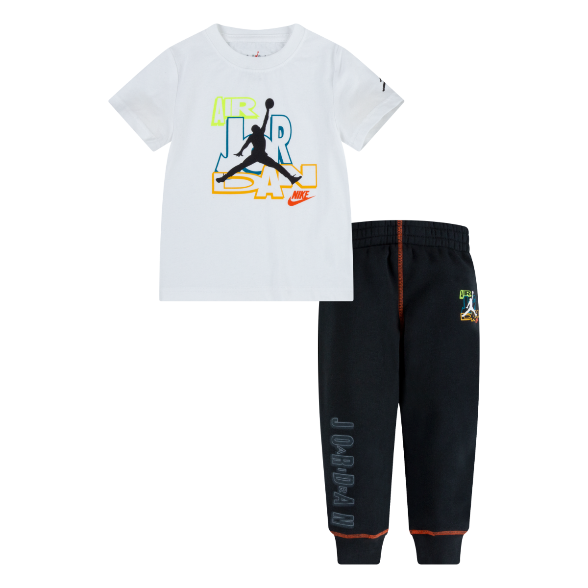 Jordan Boys Slime Vortex Stack Pant Set Black | Rookie USA
